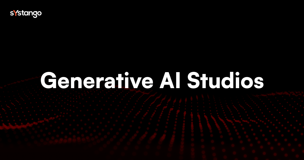 GenAI Studio | Fast-Track Innovation with AI Development Services